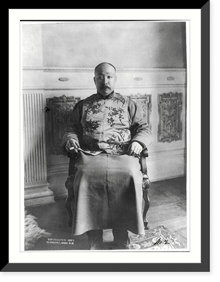 Historic Framed Print, [Chen-Tung Liang, full-length portrait, seated ...