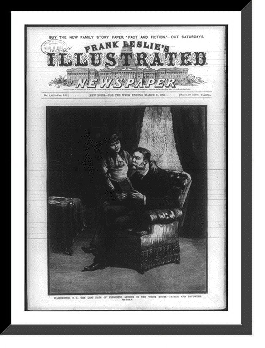 Historic Framed Print, [Chester Alan Arthur seated in chair, holding ...