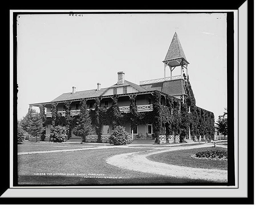 Historic Framed Print, Chicago Club House, Charlevoix, 17-7/8" x 21-7/8 ...