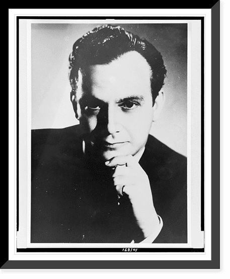 Historic Framed Print, [Chico O'Farrill, conductor, head-and-shoulders portrait, facing front ...