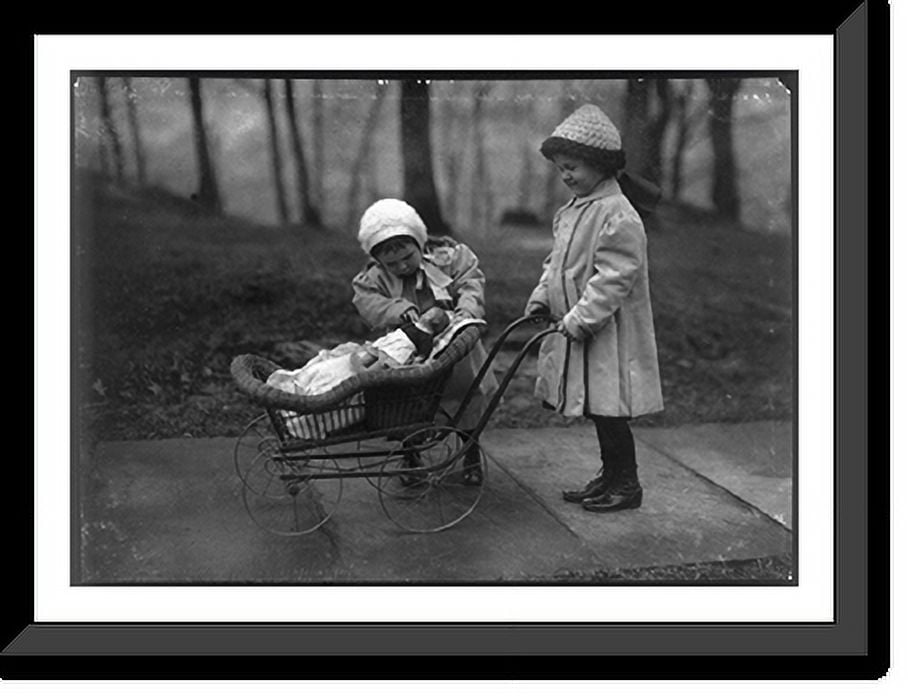 Historic Framed Print, Children playing with Campbell Kid dolls. See ...