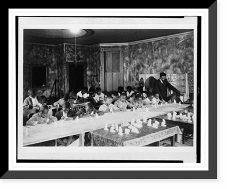 Historic Framed Print, Children working on soap models, Harlem Art ...