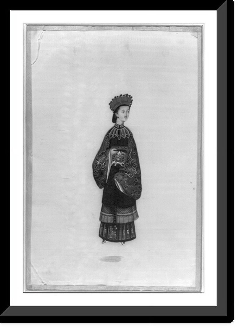 Historic Framed Print, [Chinese lady, full lgth., standing, facing ...