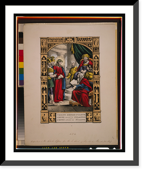 Historic Framed Print, Christ before Pilate.Jesus Condenado por Pilatos ...