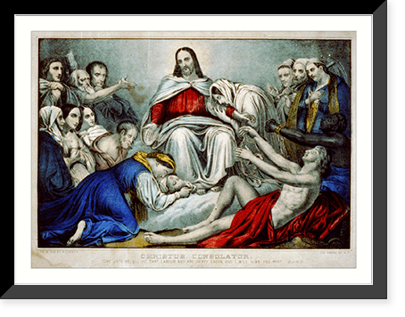 Historic Framed Print, Christus consolator - 2, 17-7/8" x 21-7/8 ...