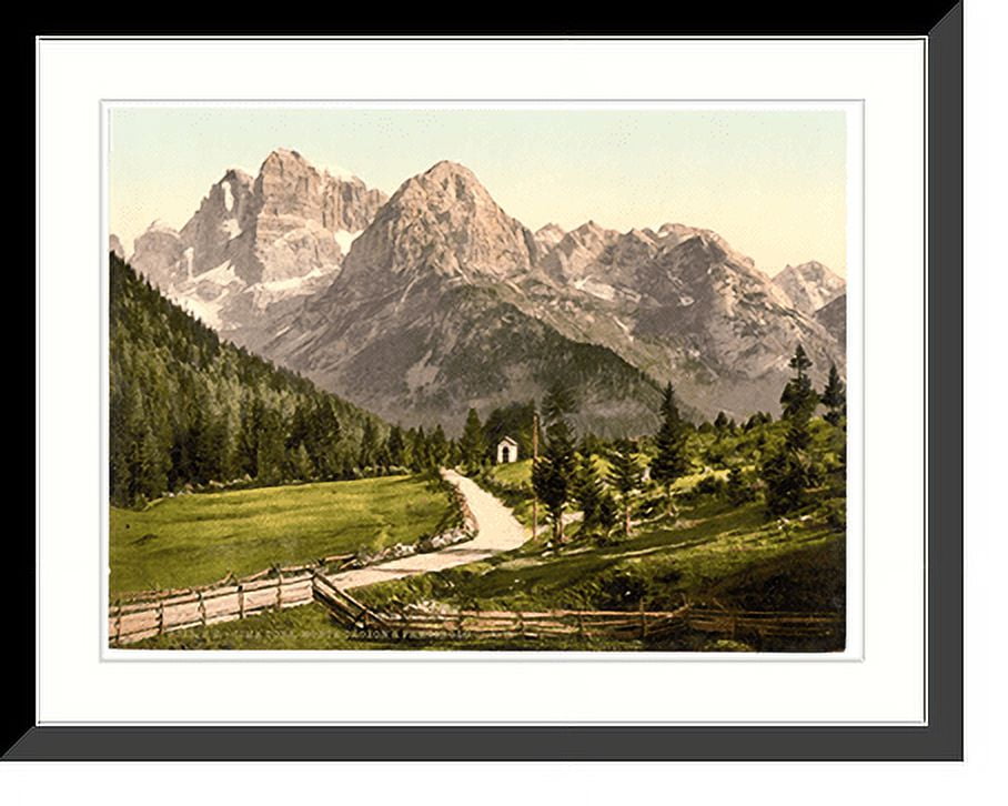 Historic Framed Print, Cima Tosa Monet Crozon and Fracinglo Tyrol ...