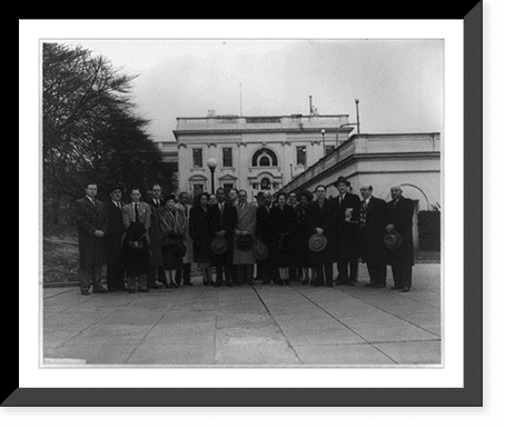 Historic Framed Print, [Civil rights leaders attending the National ...