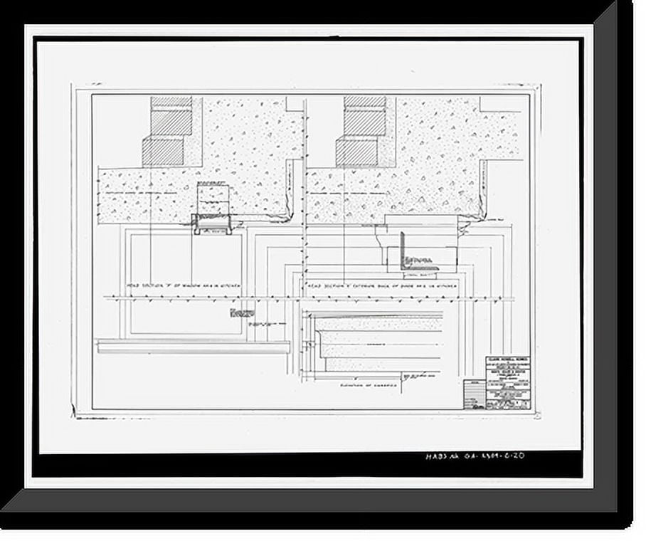 Historic Framed Print, Clark Howell Homes, Building 12-A, 500 Lovejoy ...