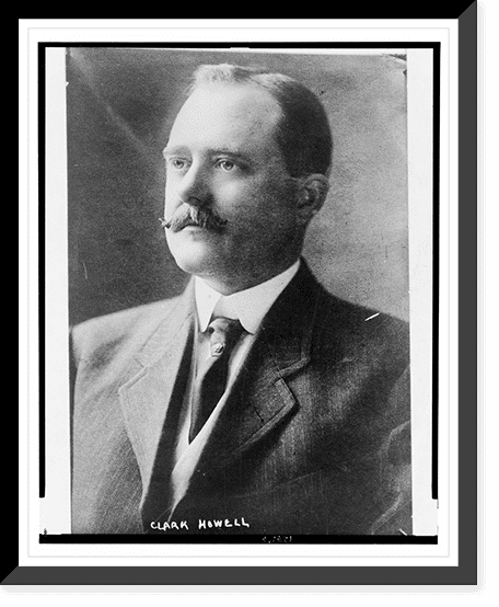 Historic Framed Print, [Clark Howell, editor of the Atlanta Constitution, head-and-shoulders ...