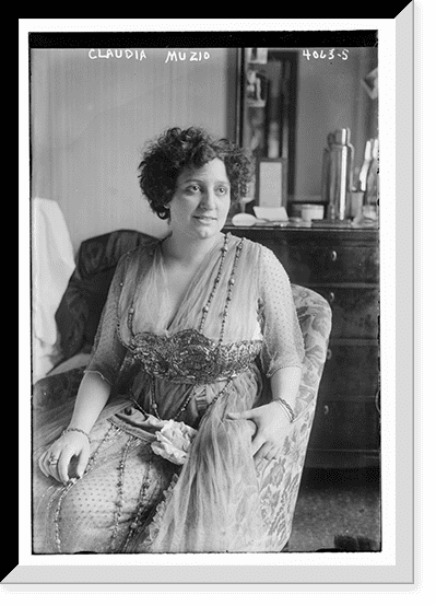 Historic Framed Print, Claudia Muzio - 2, 17-7/8" x 21-7/8" - Walmart.com