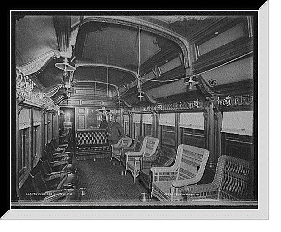 Historic Framed Print, Club car, D.L. & W. R.R. [Delaware, Lackawanna ...