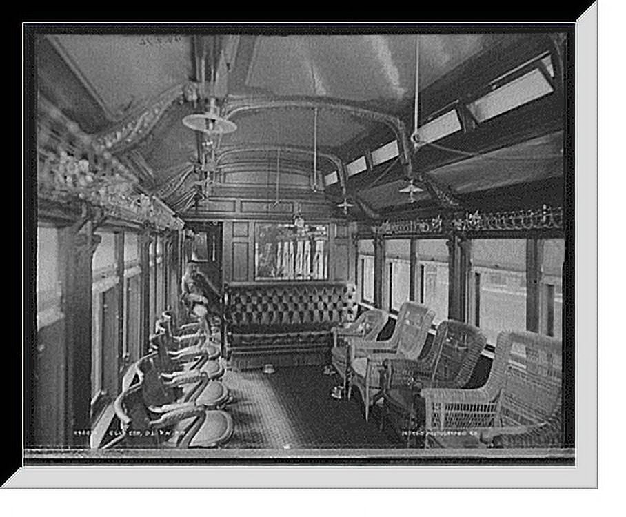 Historic Framed Print, Club car, D.L. & W. R.R. [Delaware, Lackawanna ...