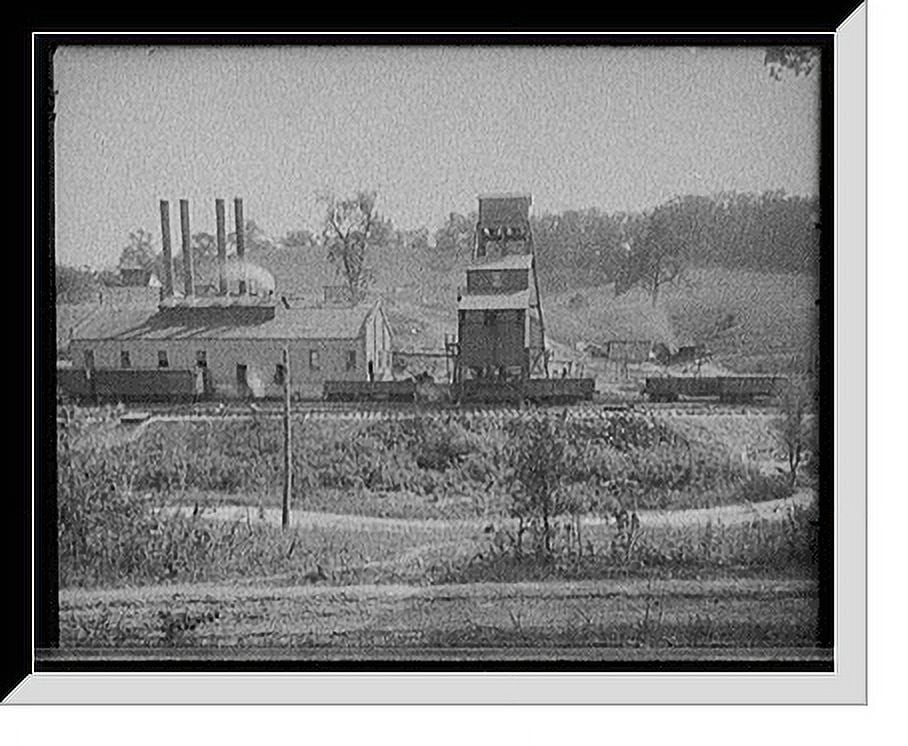 Historic Framed Print, [Coal loading at plant, possibly Ford Collier ...