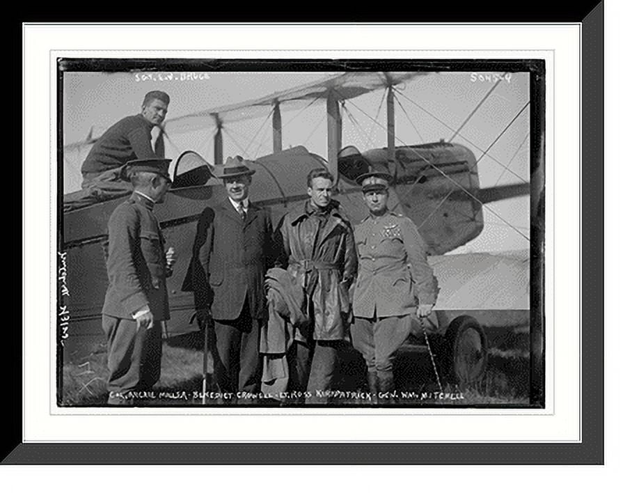Historic Framed Print, Col. Archie Miller, Benedict Crowell, Lt. Ross ...