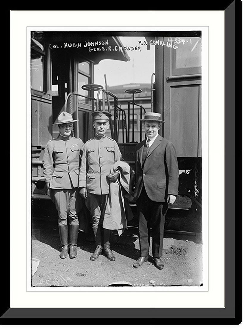 Historic Framed Print, Col. Hugh Johnson, Gen. E.R. Crowder, R.S ...