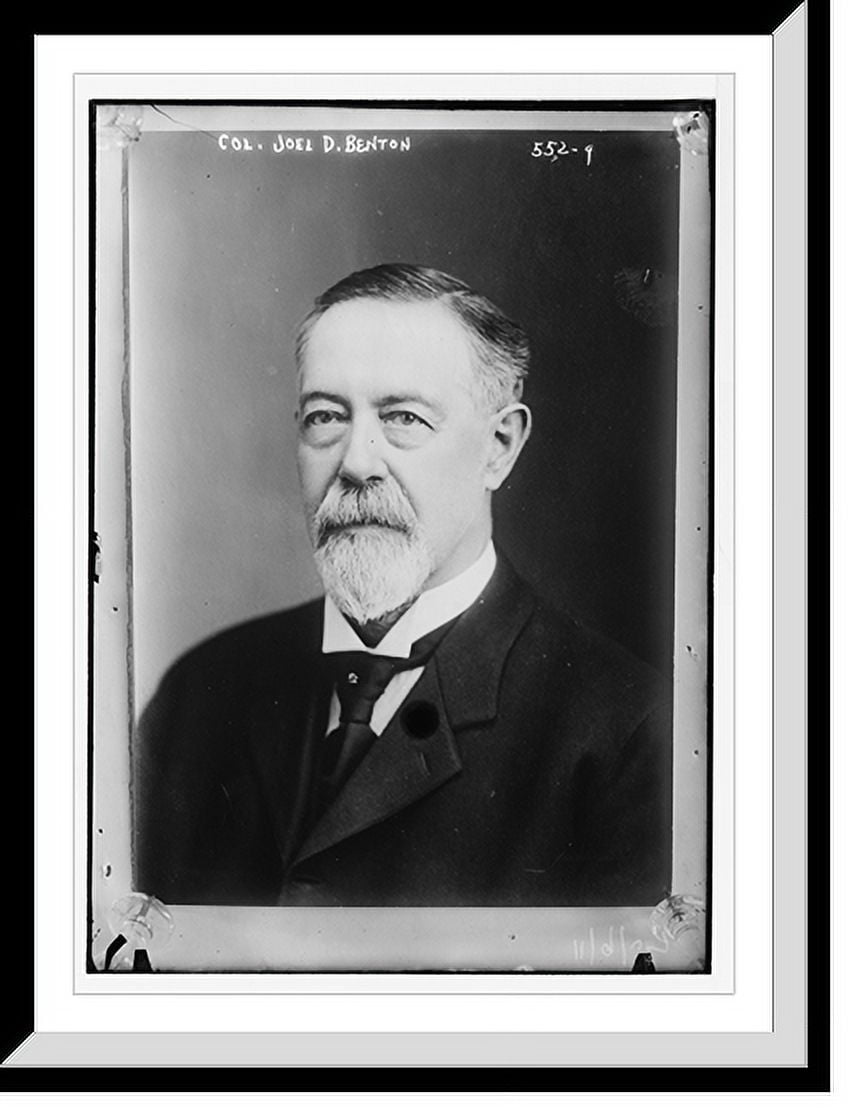 Historic Framed Print, Col. Joel D. Benton, portrait bust, 17-7/8" x 21-7/8" - Walmart.com