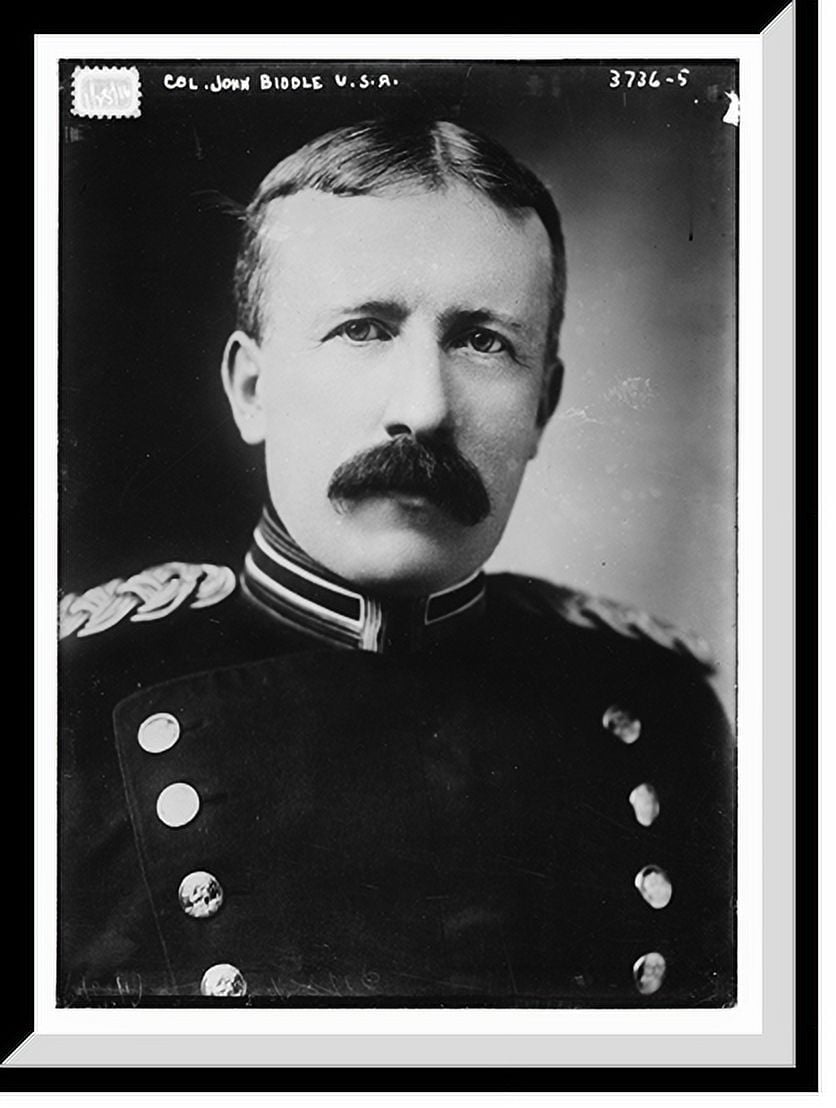 Historic Framed Print, Col. John Biddle USA, 17-7/8" x 21-7/8 ...