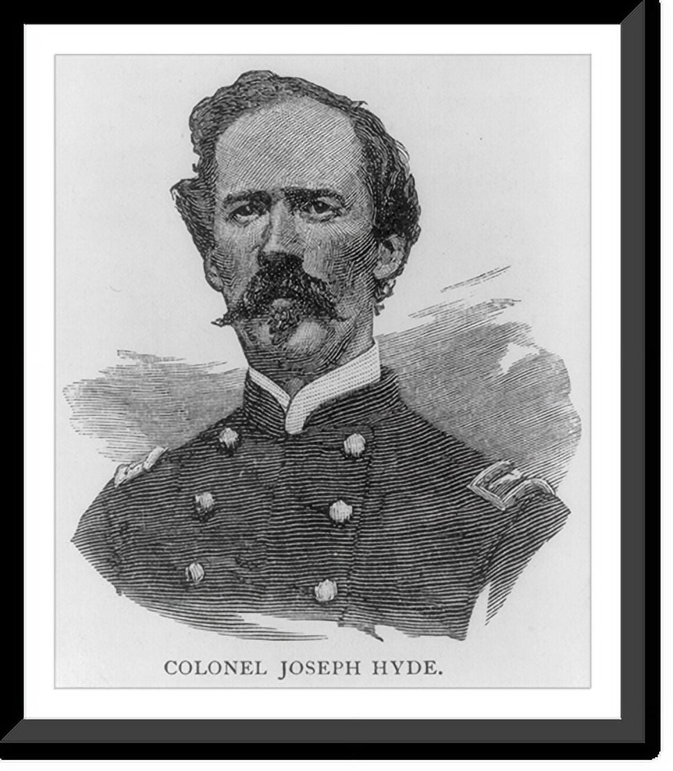 Historic Framed Print, [Col. Joseph Hyde, bust, facing slightly left ...