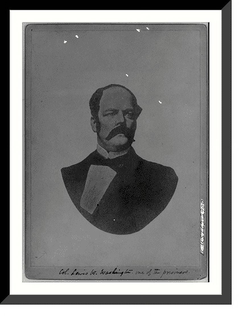 Historic Framed Print, Col. Lewis W. Washington, one of the Prisoners ...