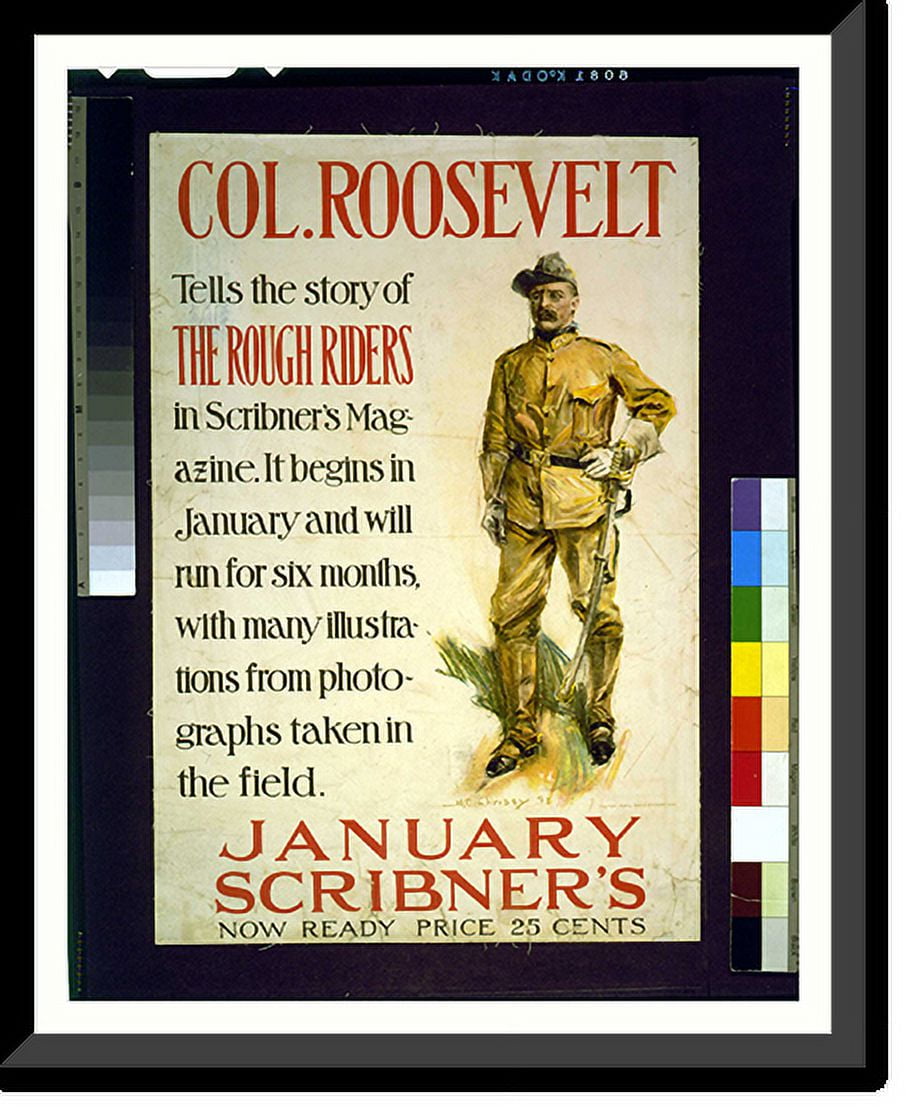 Historic Framed Print, Col. Roosevelt tells the story of the Rough ...
