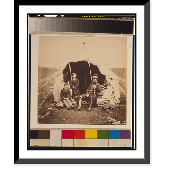 Historic Framed Print, Colonel Brownrigg and the captured Russian ...