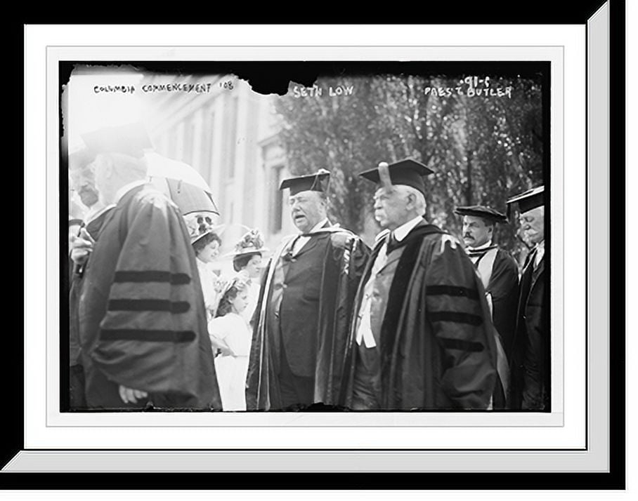 Historic Framed Print, Columbia Univ. commencement, academic procession ...