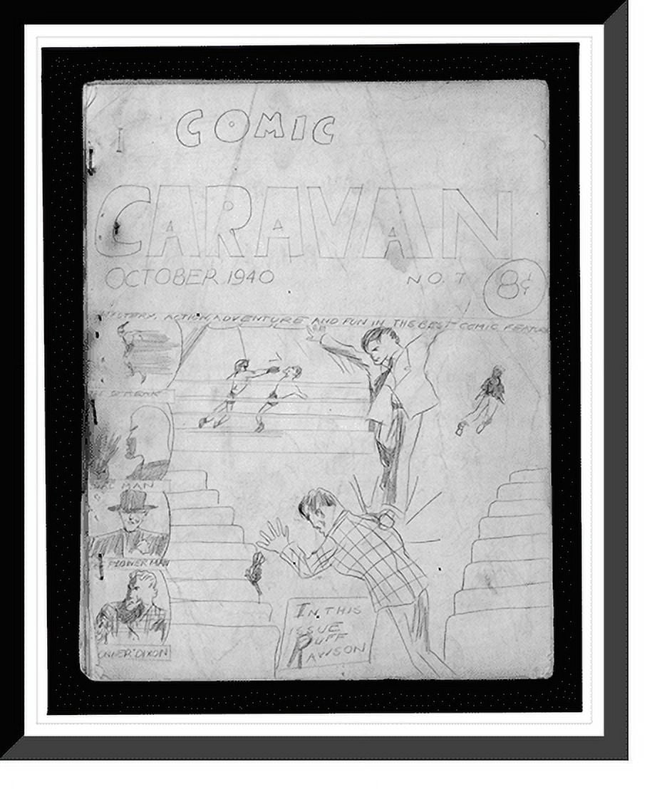 Historic Framed Print, Comic caravan, no. 7, October 1940, 17-7/8" x 21 ...