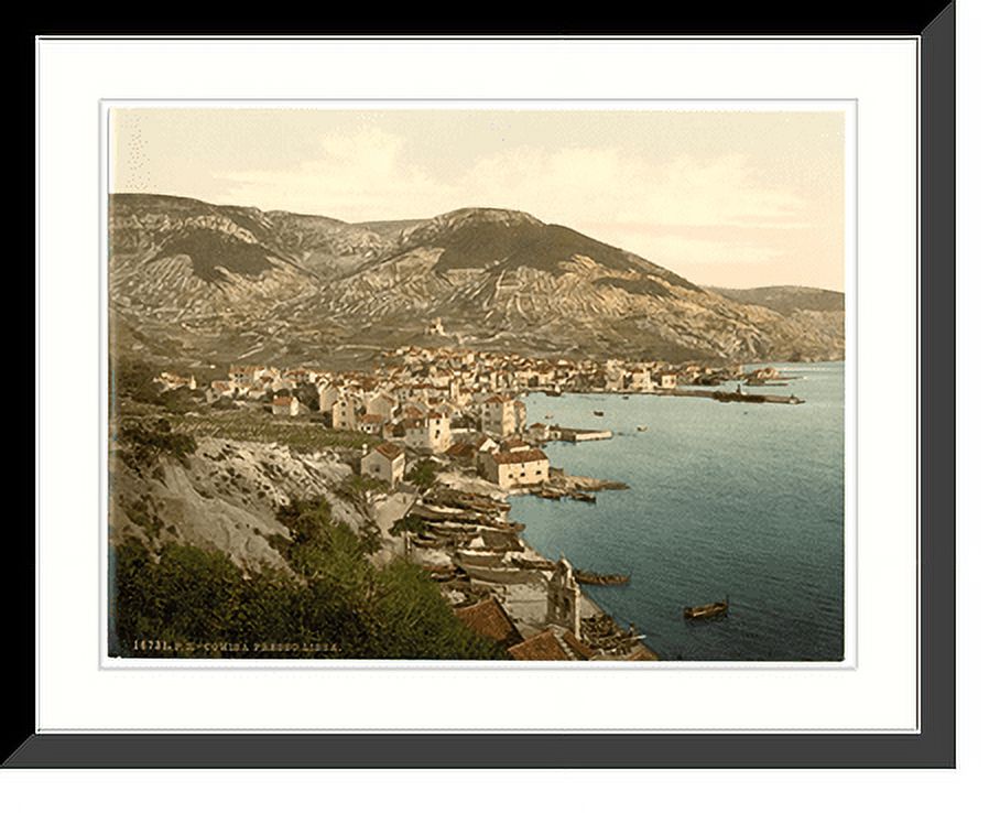 Historic Framed Print, Comisa near Lissa Dalmatia Austro-Hungary, 17-7/ ...