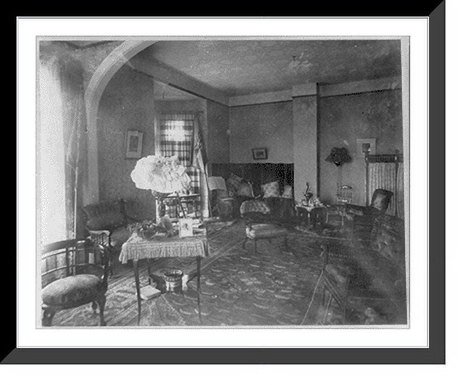 Historic Framed Print, Commanding officer's parlor, Ft. Meade, S.D., 17 ...