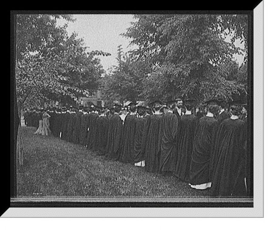 Historic Framed Print, [Commencement day, senior parade, University of ...