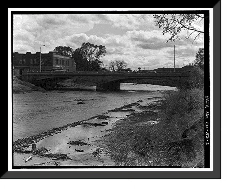 Historic Framed Print, Commercial Street Bridge, Spanning Purgatoire ...