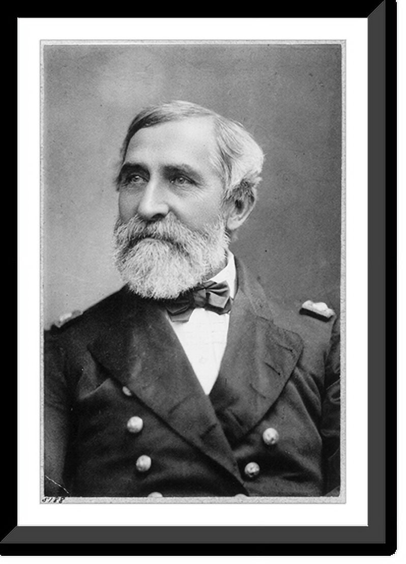 Historic Framed Print, [Commodore George Henry Preble, 1816-1885, bust ...