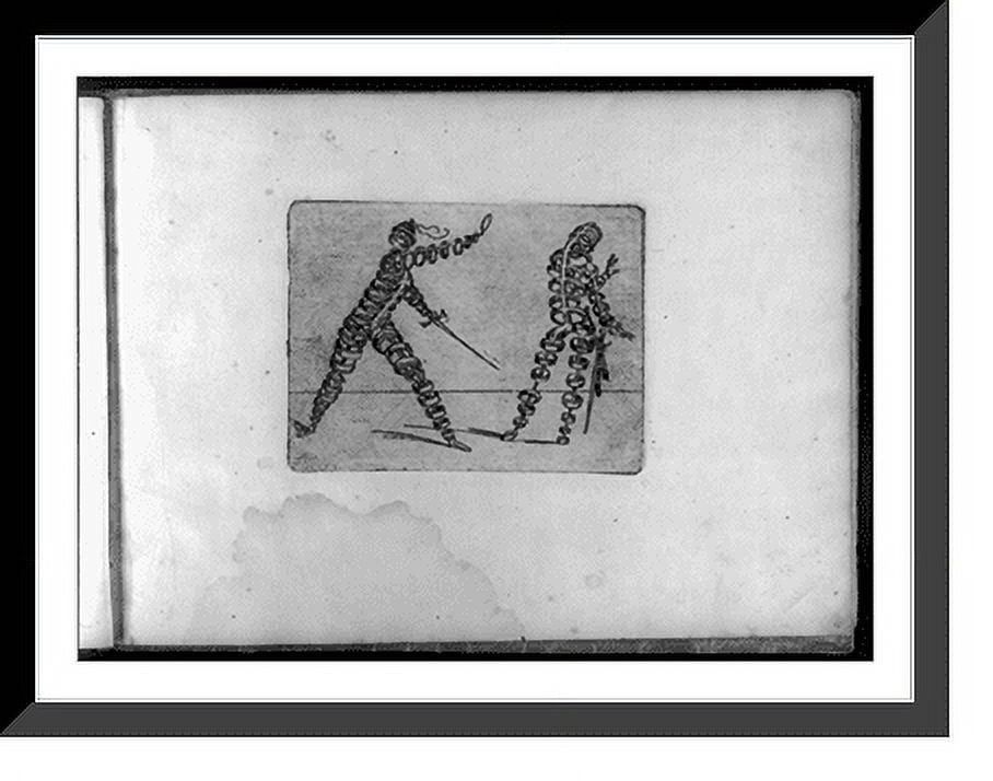 Historic Framed Print, [Composite figures in cubist and surrealistic ...