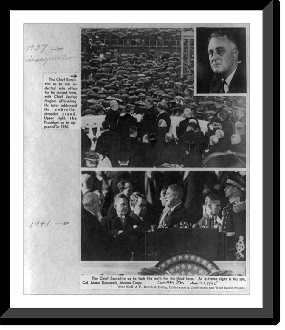 Historic Framed Print, [Composite showing head-and-shoulders portrait ...