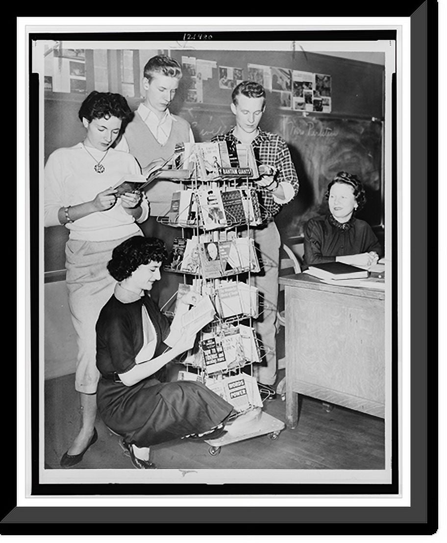 Historic Framed Print, [Connie Masi, Sheila Macy (kneeling), Ernest ...