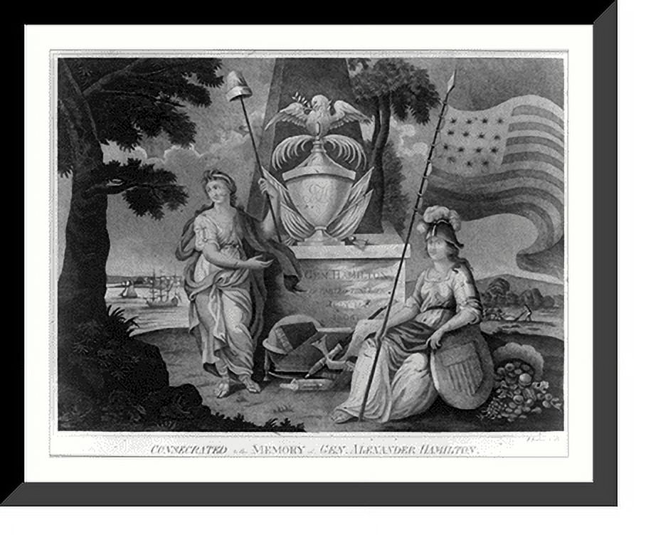 Historic Framed Print, Consecrated to the memory of Gen. Alexander ...