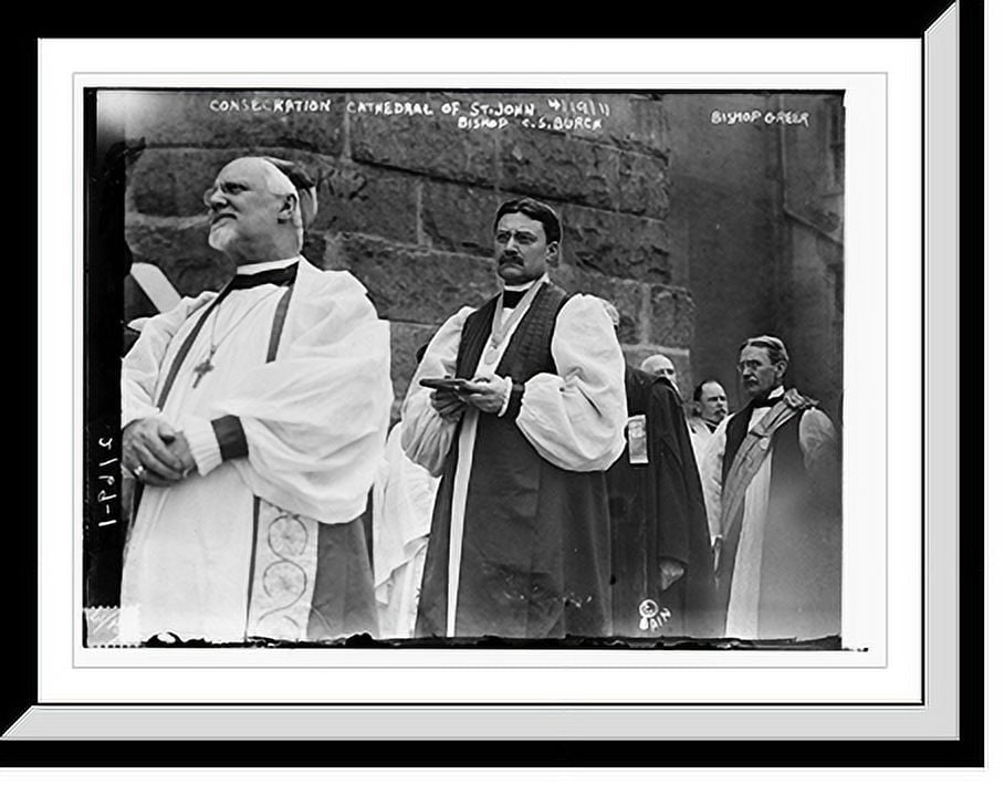 Historic Framed Print, Consecration Cathedral of St. John, Bishop C.S ...