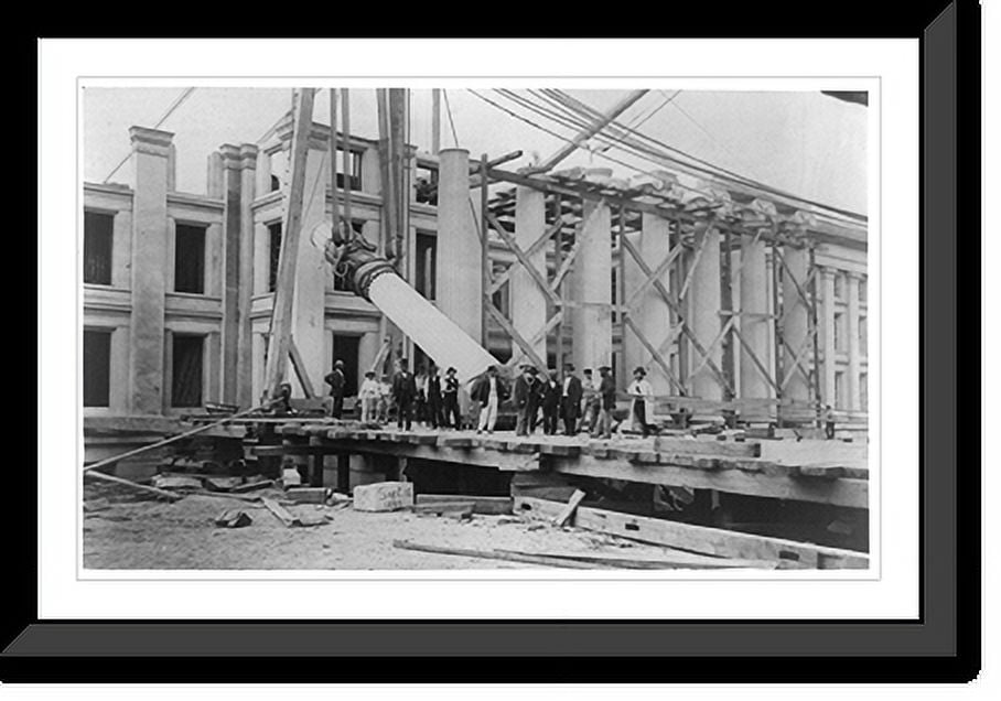 Historic Framed Print, [Construction of Treasury Building, Washington ...