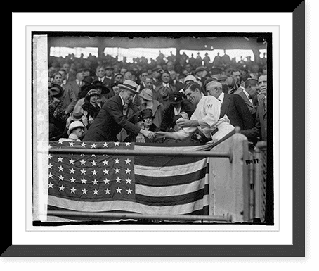 Historic Framed Print, Cooledge & Bucky Harris, 10/4/24, 17-7/8" x 21-7 ...
