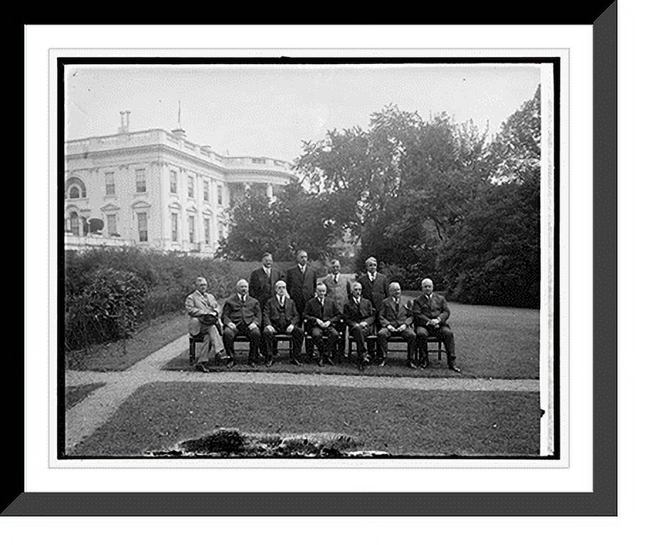 Historic Framed Print, Coolidge Cabinet, [White House, Washington, D.C.] - 2, 17-7/8" x 21-7/8 ...