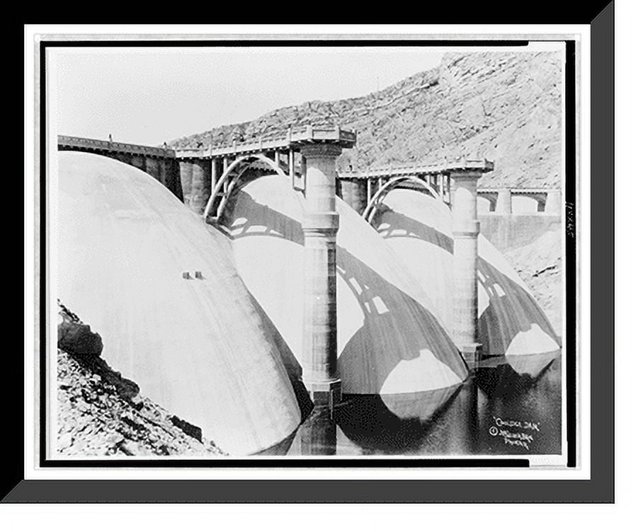 Historic Framed Print, Coolidge Dam, Phoenix, Arizona, 17-7/8" x 21-7/8 ...