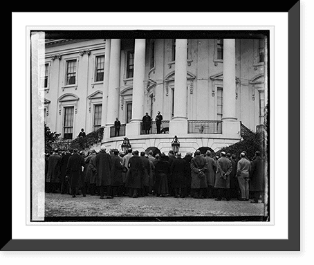 Historic Framed Print, Coolidge addressing Convention of Traffic Men at ...