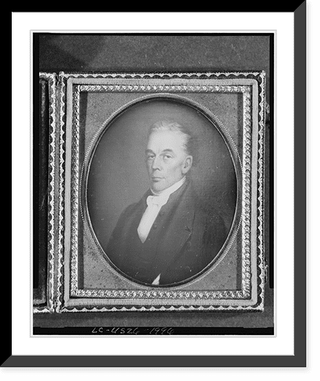 Historic Framed Print, [Copy of a painting of James Stowell, head-and ...