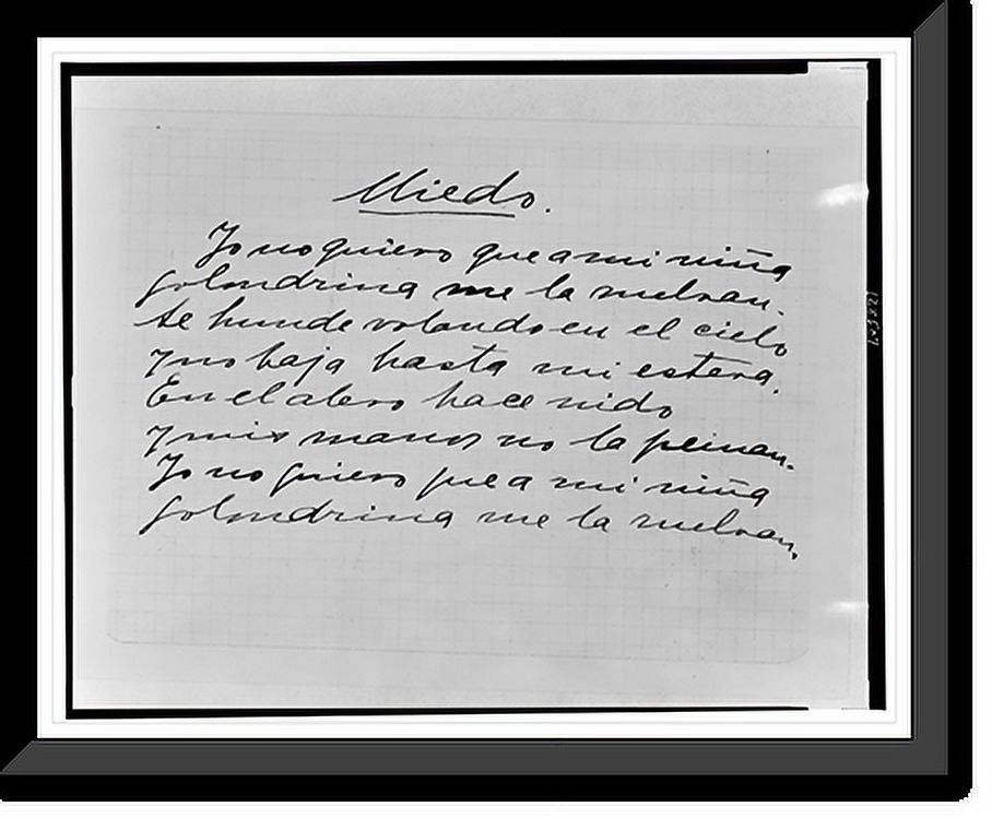 Historic Framed Print, [Copy of three pages of handwritten text for ...