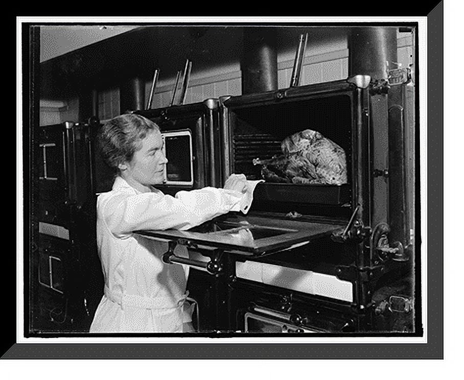 Historic Framed Print, Correct way to bake turkey. Miss Alexander ...