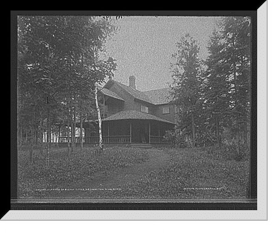 Historic Framed Print, Cottage of Bishop Tuttle, We-que-ton-sing, Mich ...