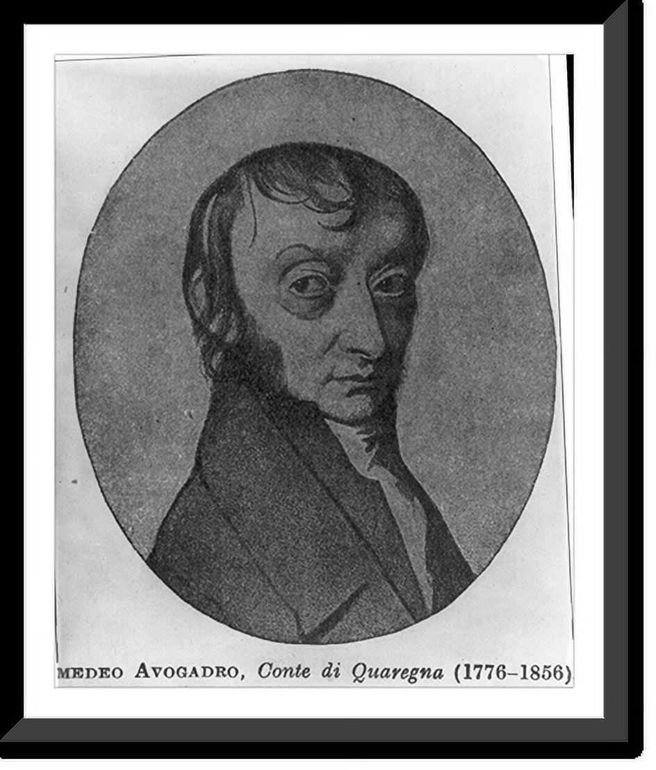 Historic Framed Print, [Count Amedeo Avogadro, 1776-1856, head-and ...