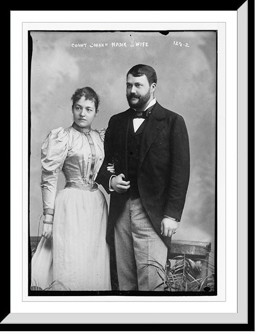 Historic Framed Print, Count Johann Hadik and wife, 17-7/8" x 21-7/8 ...