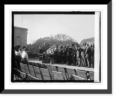 Historic Framed Print, Court House dedication - 4, 17-7/8" x 21-7/8 ...