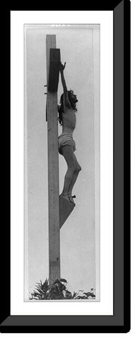 Historic Framed Print, [Crucifixion, profile, right], 17-7/8" x 21-7/8" - Walmart.com